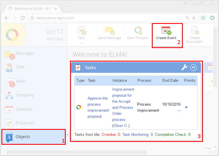 Catalogue of available system extensions