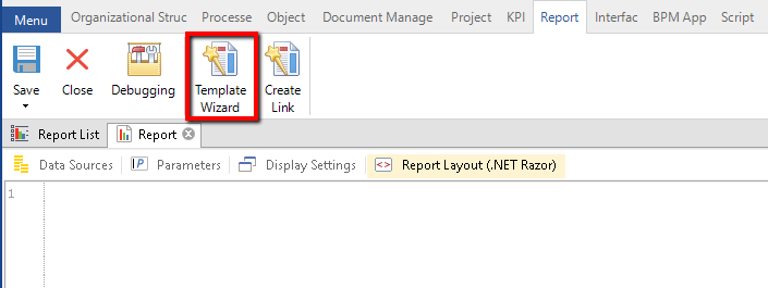 Complex report with links using Razor markup