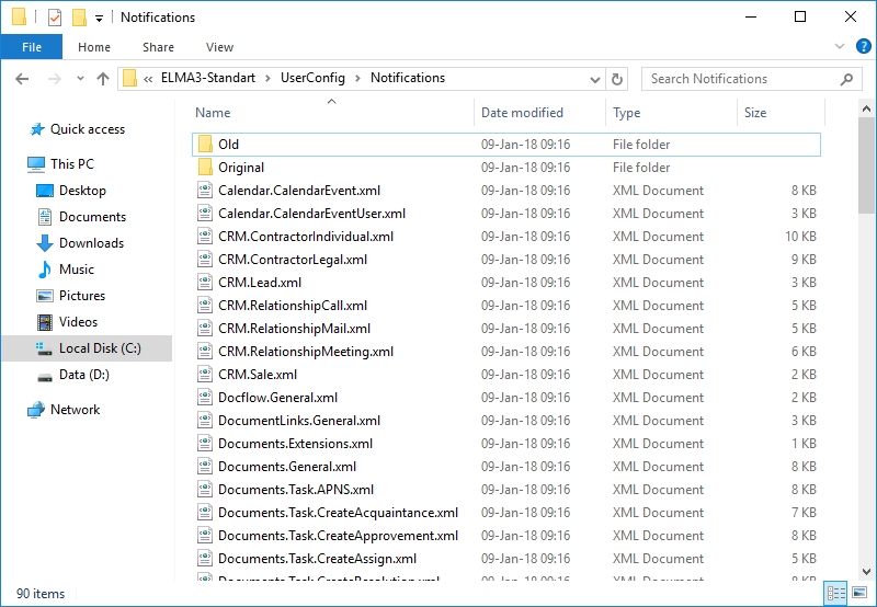 Creating an sms notification template