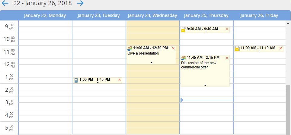 Working with the Calendar